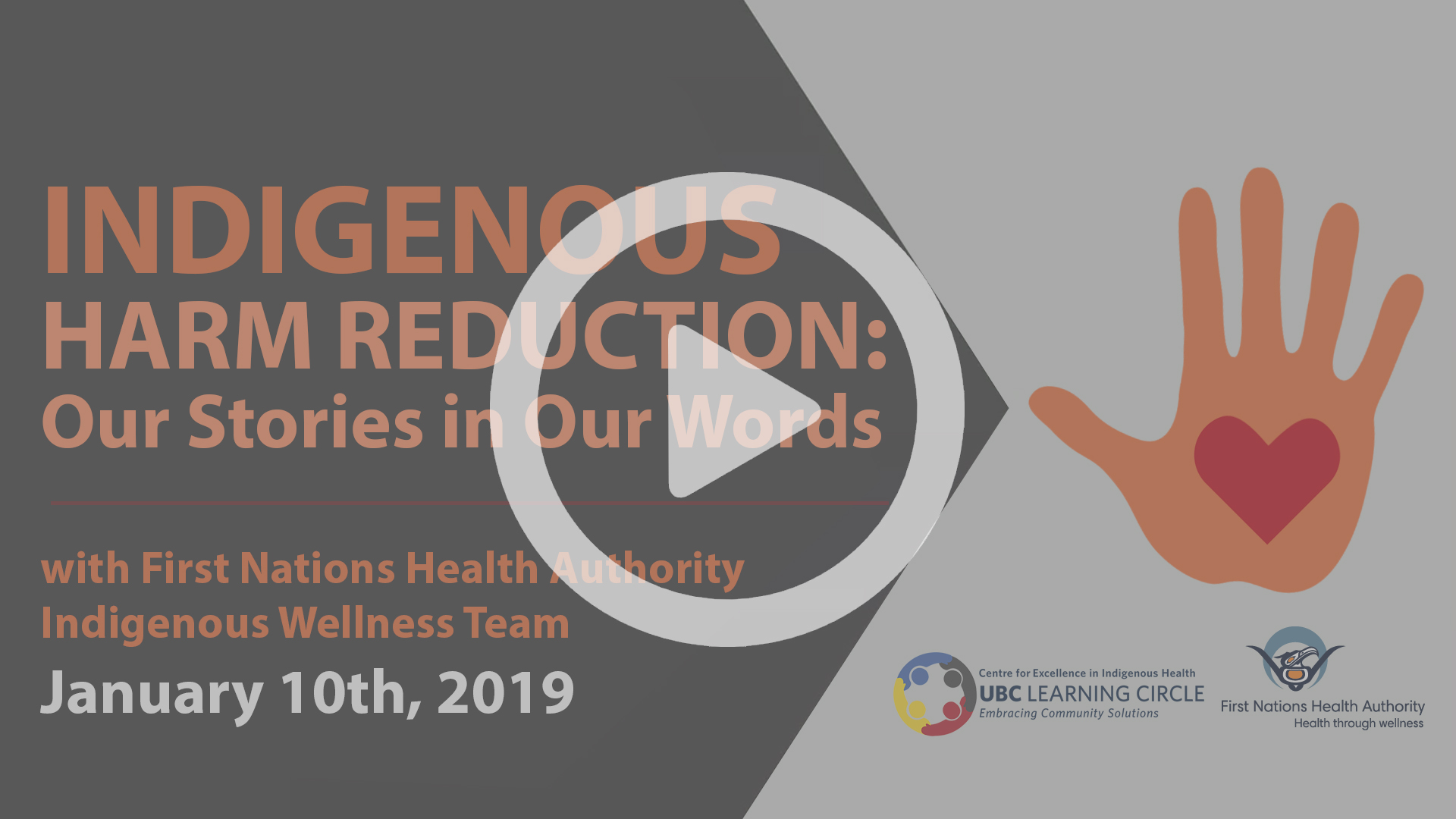 January 10th, 2019 – Indigenous Harm Reduction: Our Stories in Our ...